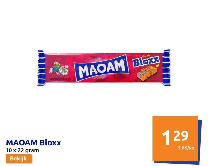 Maoam bloxx aanbieding bij Action