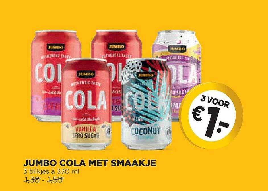Jumbo cola met smaakje aanbieding bij Jumbo