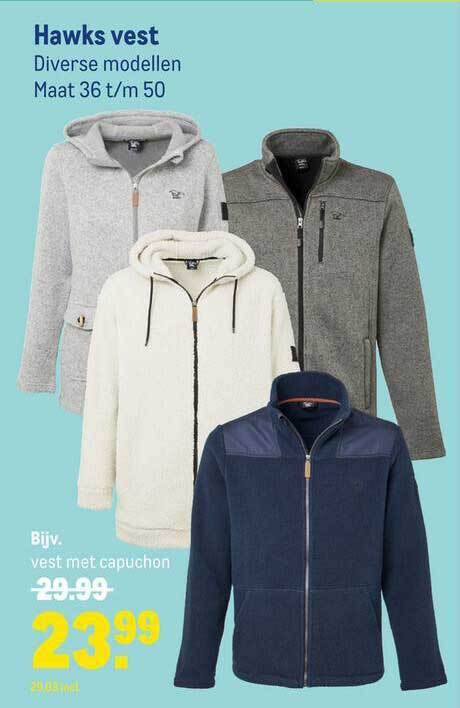 Hawks vest aanbieding bij Makro