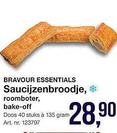 Bravour essentials saucijzenbroodje aanbieding bij Bidfood