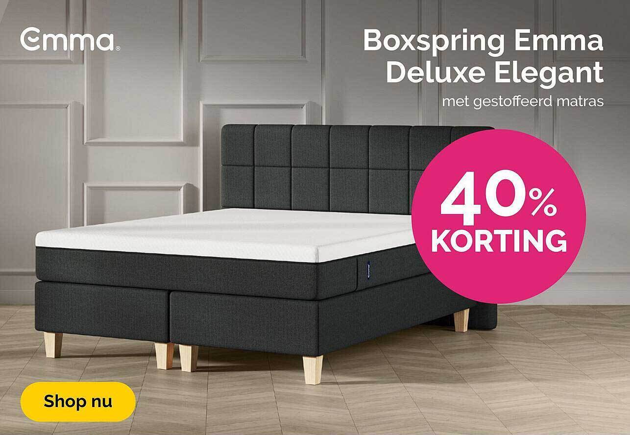 Boxspring emma deluxe elegant aanbieding bij Beter Bed