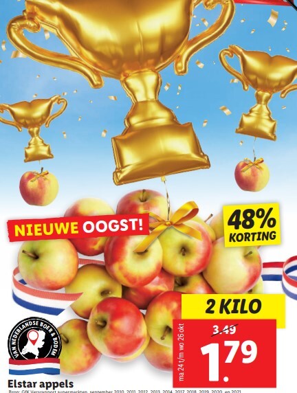 Elstar appels 2 kilo aanbieding bij Lidl