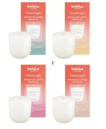 Bolsius clean light navullingen 2 stuks aanbieding bij Intratuin