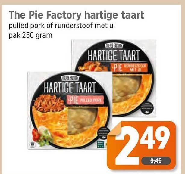 The pie factory hartige taart pulled pork of runderstoof met ui ...