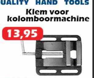 Klem voor kolomboormachine aanbieding bij iTEK