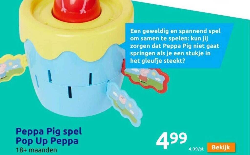 Peppa pig spel pop up peppa aanbieding bij Action