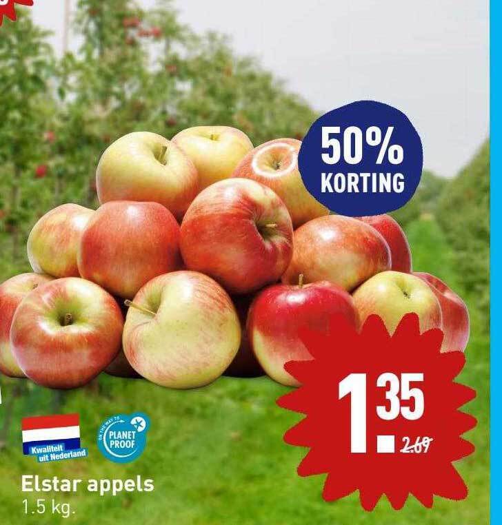Elstar appels 50% korting aanbieding bij ALDI