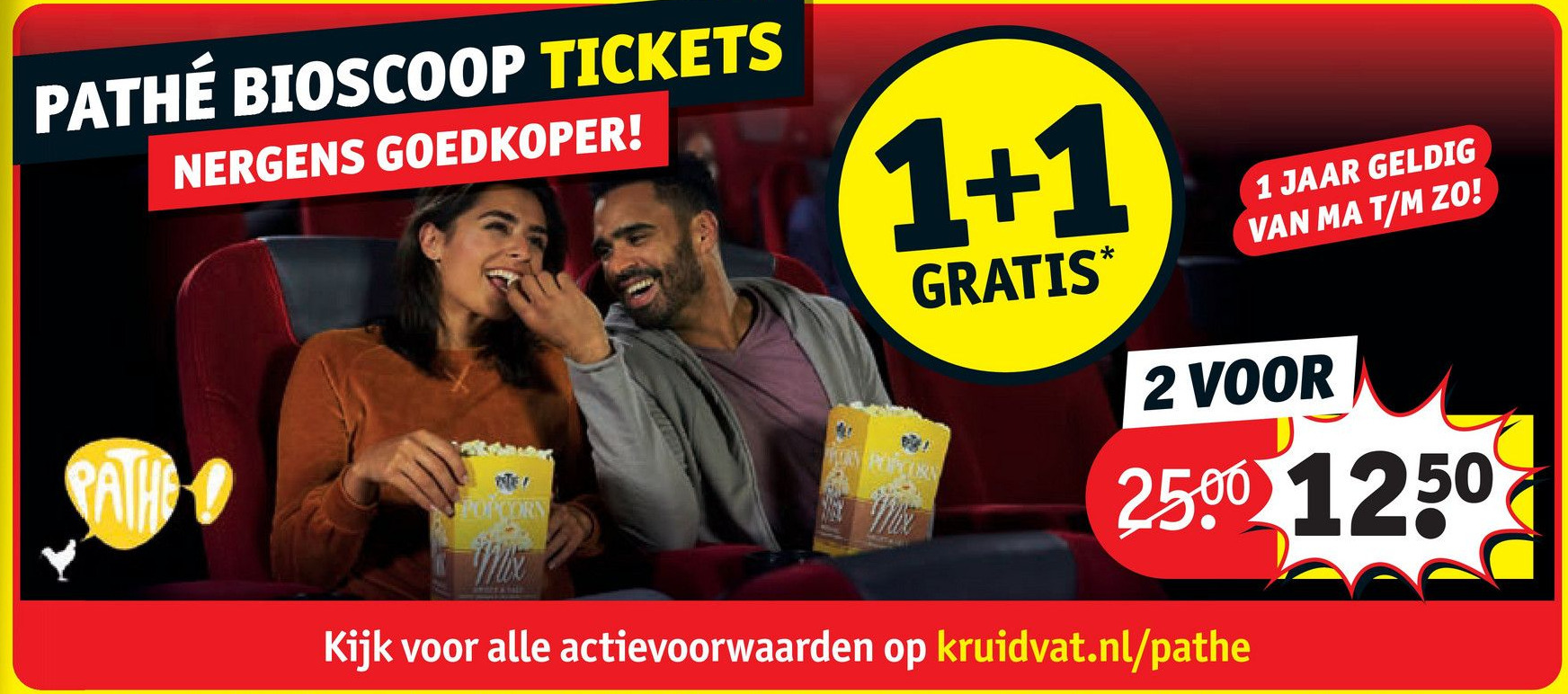 Pathé bioscoop tickets aanbieding bij Kruidvat