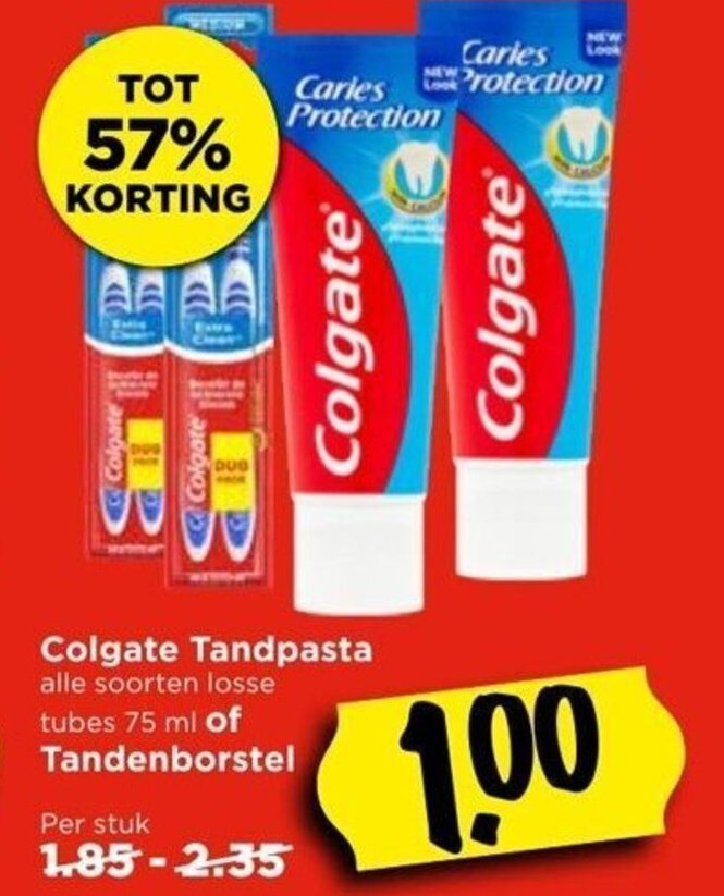 Colgate Tandpasta 75 ml aanbieding bij Vomar