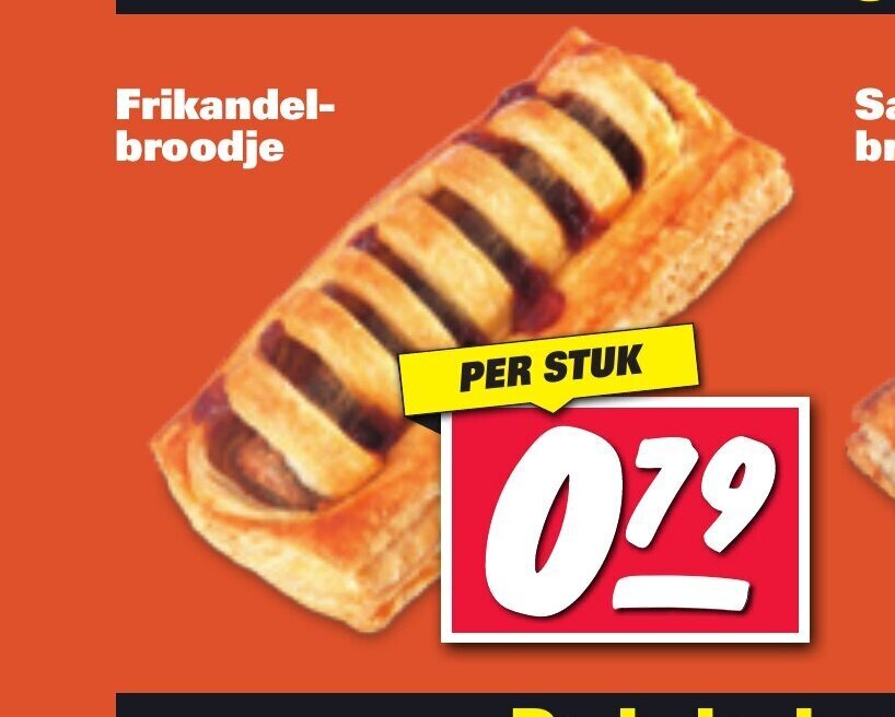 Frikandelbroodje per stuk aanbieding bij Nettorama