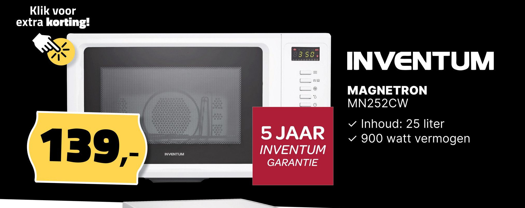 Inventum magnetron mn252cw aanbieding bij BoXXer