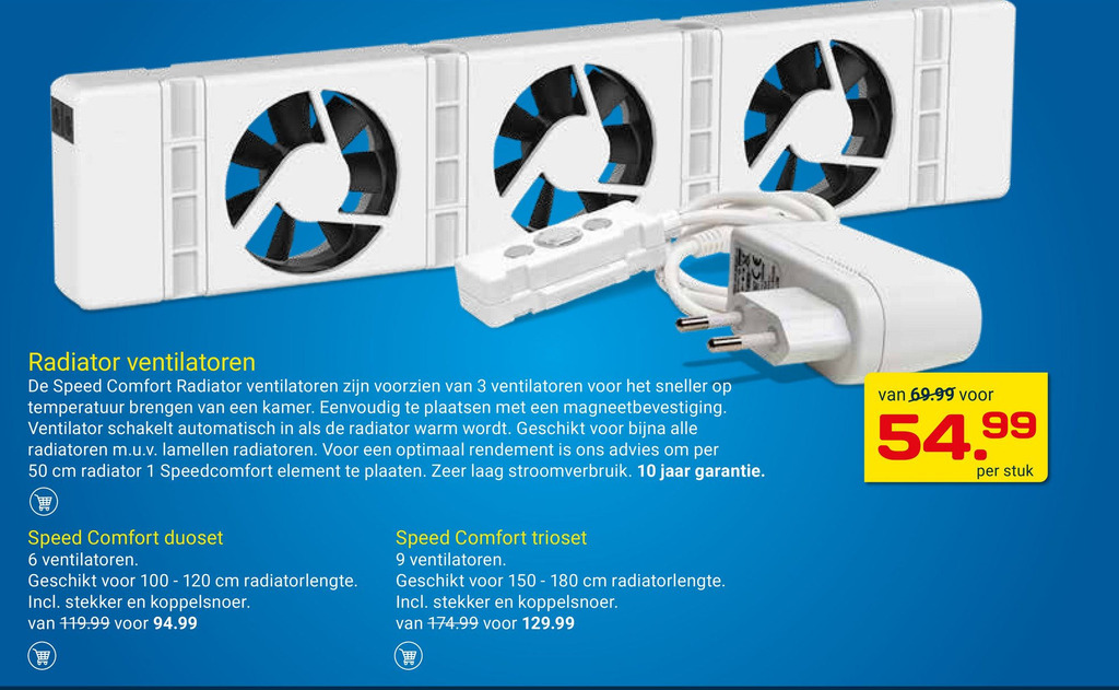 Radiator ventilatoren aanbieding bij Kluswijs