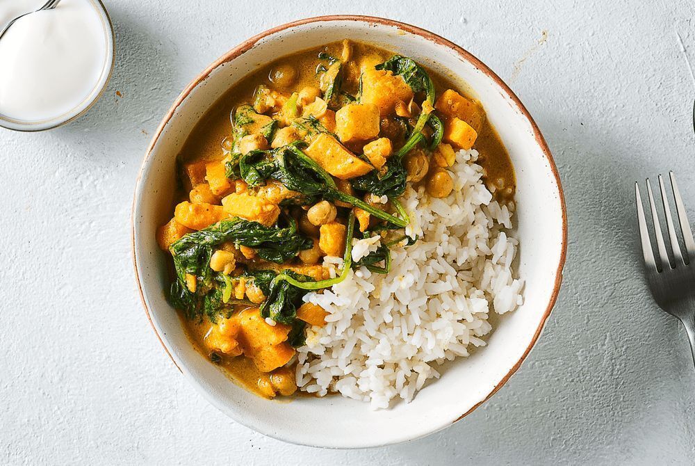 Gele curry met zoete aardappel aanbieding bij Picnic