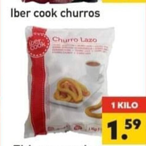 Iber cook churros 1 kilo aanbieding bij Tanger Markt