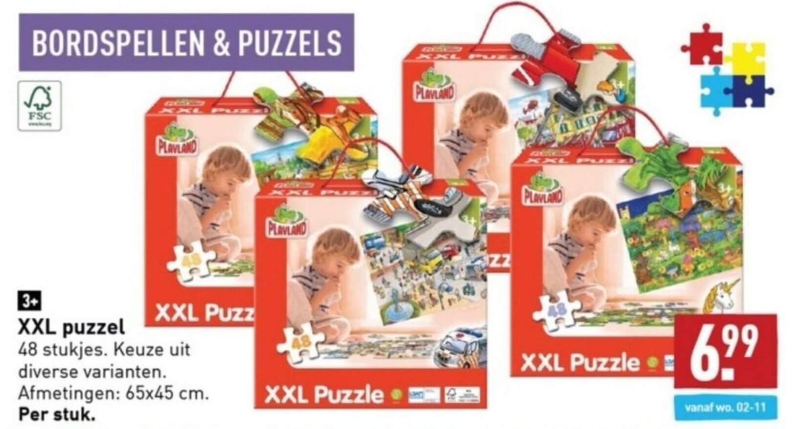 XXL puzzel aanbieding bij ALDI