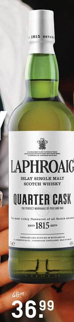 Laphroaig islay single malt scotch whisky quarter cask aanbieding bij ...