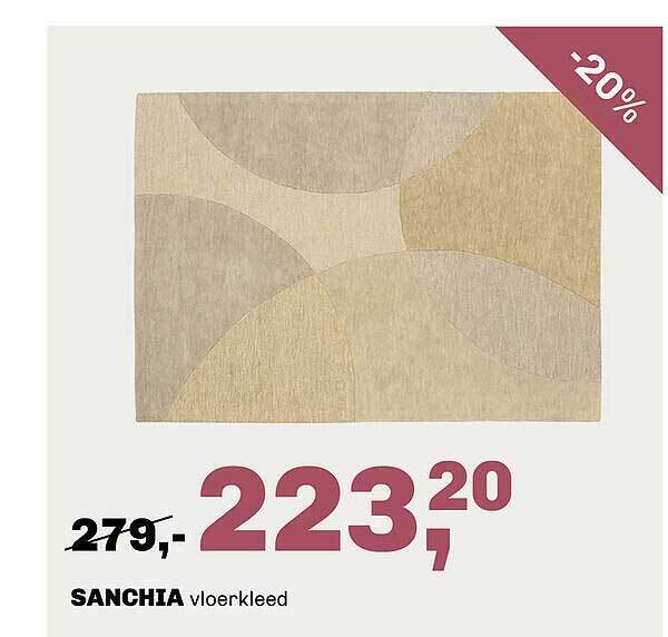 Sanchia vloerkleed aanbieding bij Trendhopper
