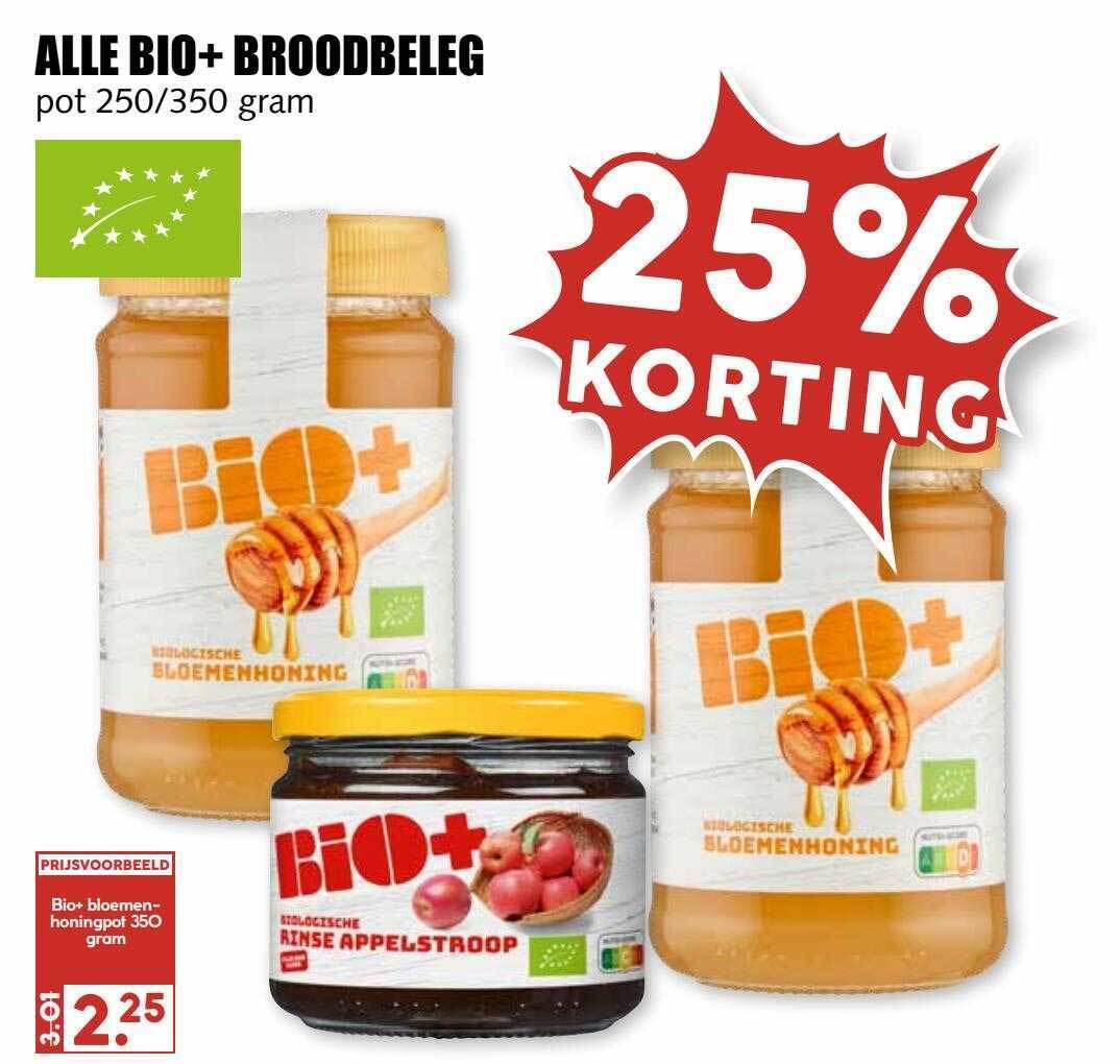 Alle bio+broodbeleg aanbieding bij MCD Supermarkt