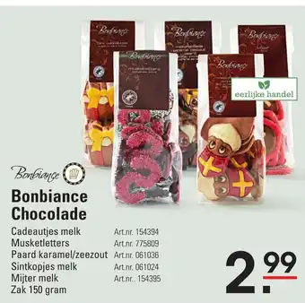 Bonbiance Chocolade Cadeautjes melk Art.nr. 154394 150 gram aanbieding ...