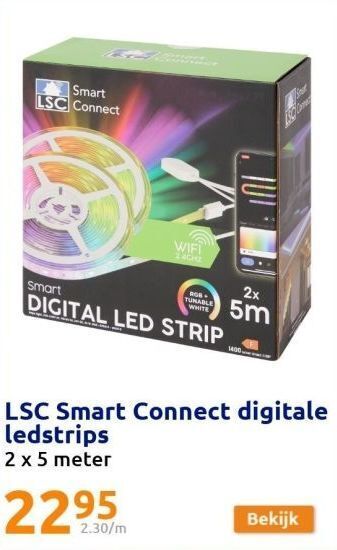 Lsc smart connect digitale ledstrips aanbieding bij Action