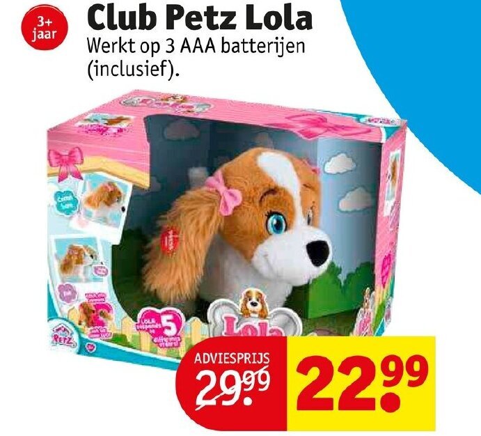 Club Petz Lola aanbieding bij Kruidvat