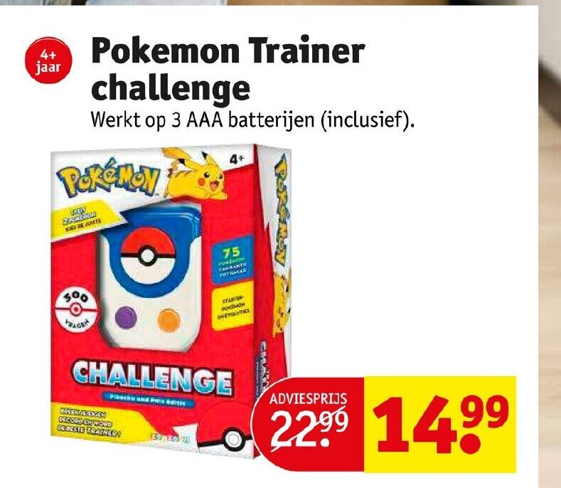 Pokemon Trainer challenge aanbieding bij Kruidvat