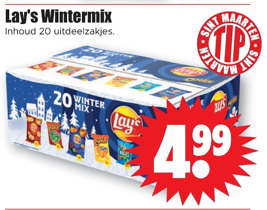 Lay's Wintermix aanbieding bij Dirk