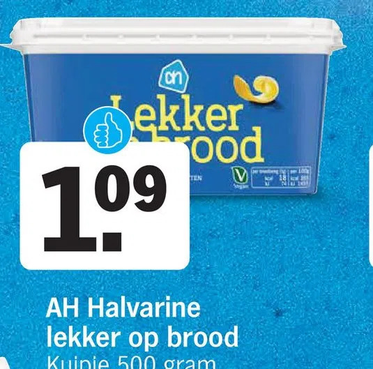 Ah halvarine lekker op brood aanbieding bij Albert Heijn