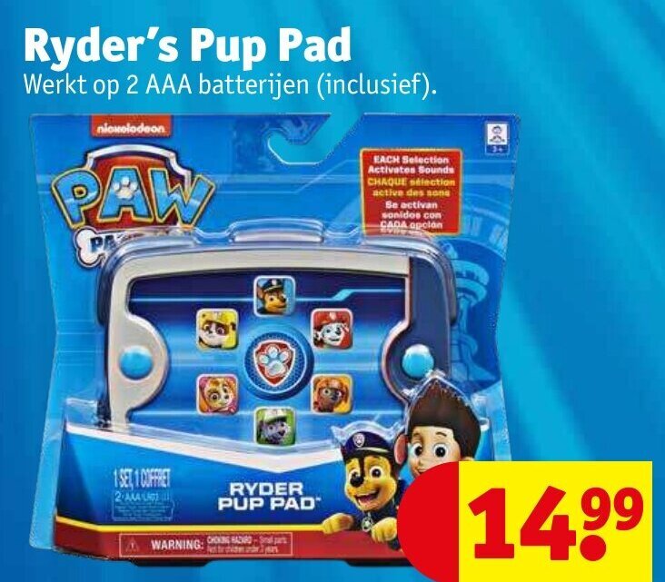 Ryder's Pup Pad aanbieding bij Kruidvat
