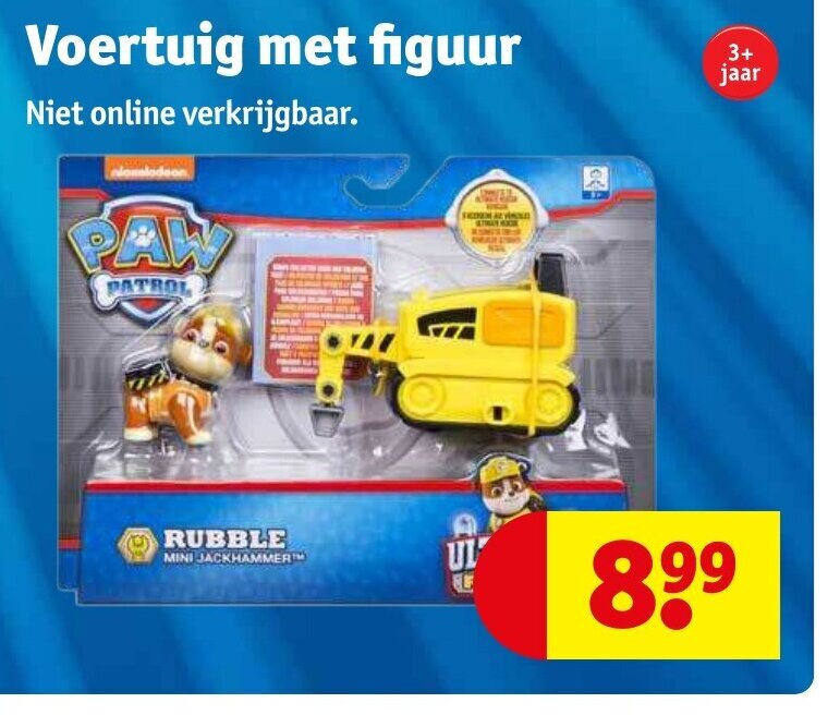 Voertuig met figuur aanbieding bij Kruidvat Voertuig met figuur aanbieding bij Kruidvat
