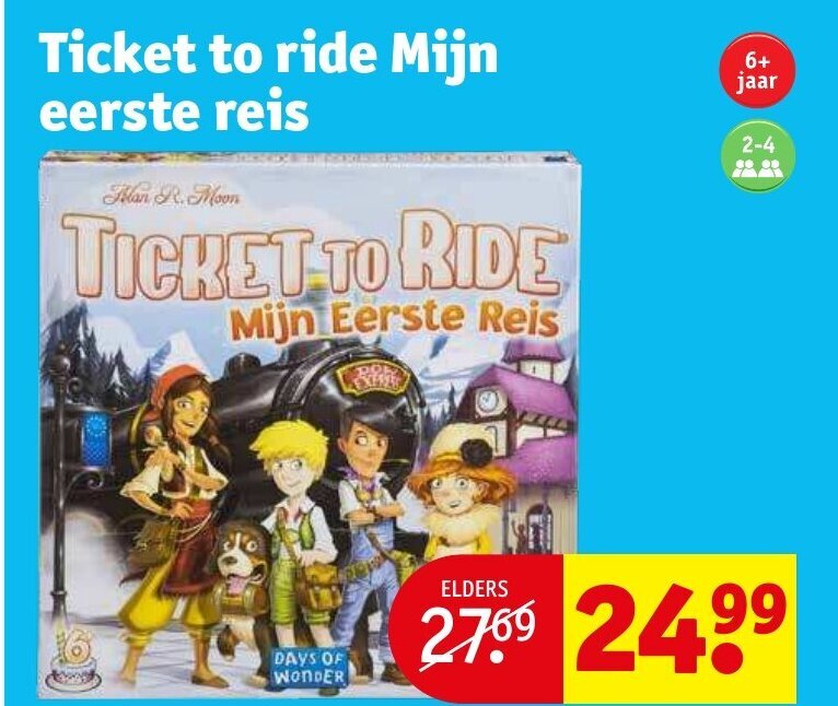 Ticket to ride Mijn eerste reis aanbieding bij Kruidvat