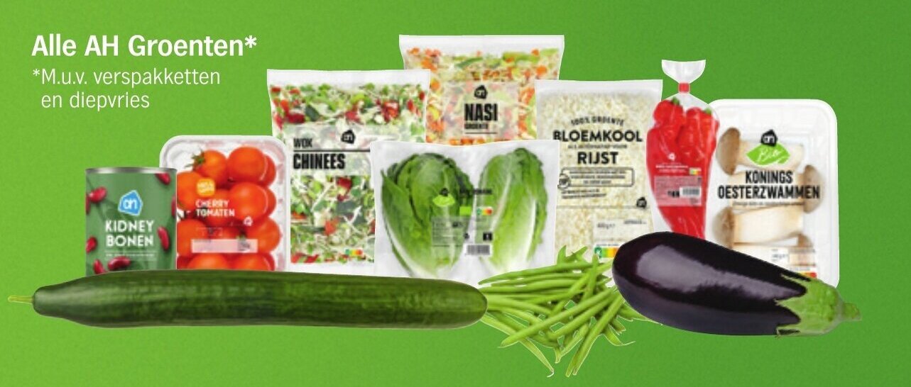 Alle AH Groenten aanbieding bij Albert Heijn