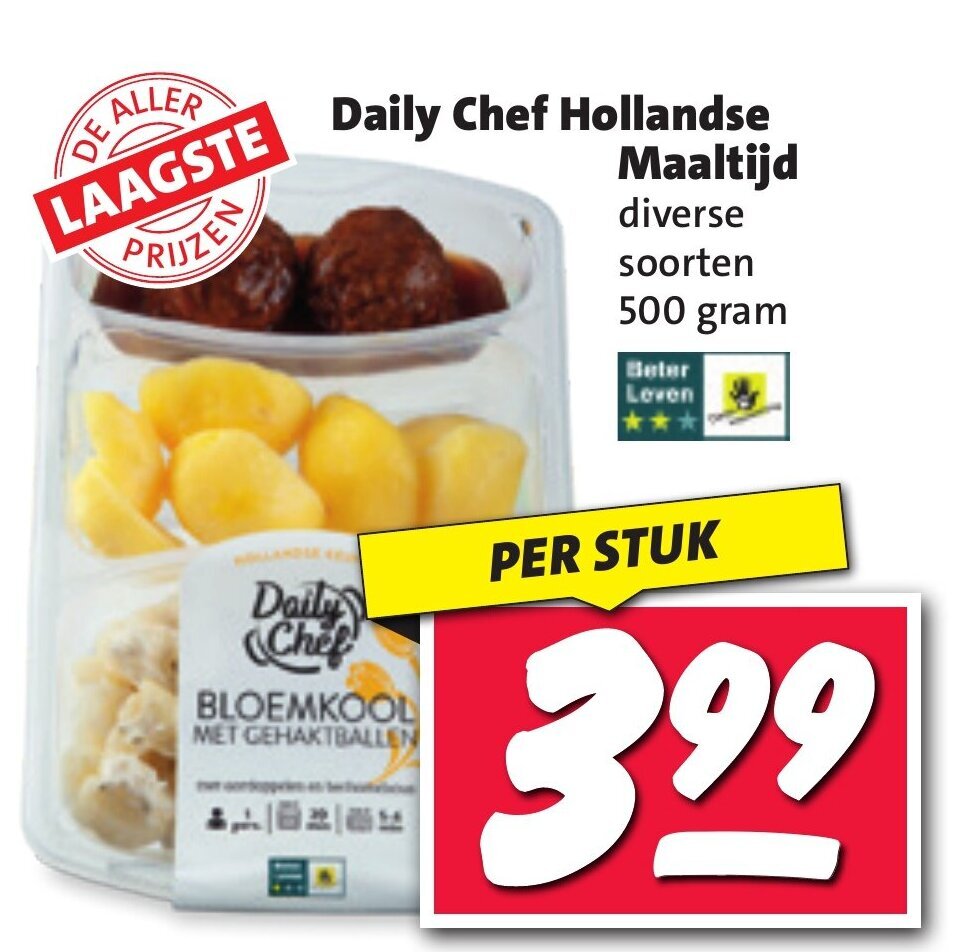 Daily Chef Hollandse Maaltijd 500 gram aanbieding bij Nettorama