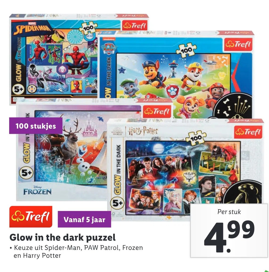 Glow in the dark puzzel aanbieding bij Lidl