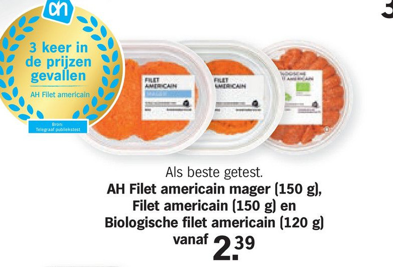AH Filet americain mager (150 g), Filet americain (150 g) en ...