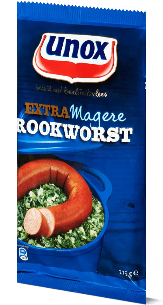 Unox rookworst extra mager aanbieding bij Picnic