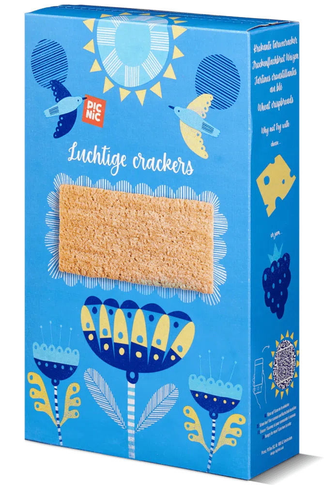 Picnic luchtige crackers naturel aanbieding bij Picnic