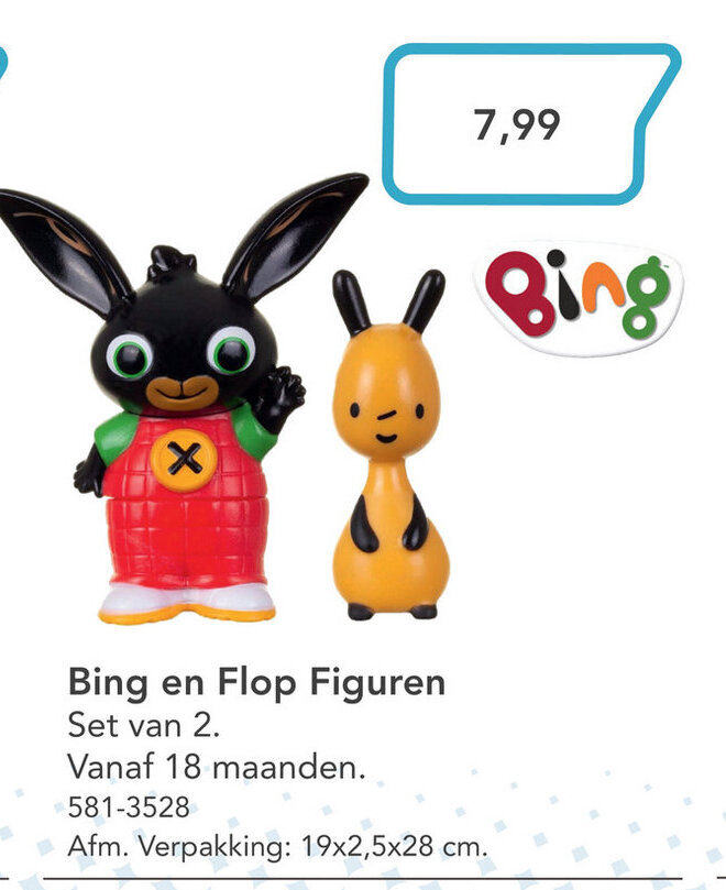 Bing en flop figuren aanbieding bij Marskramer