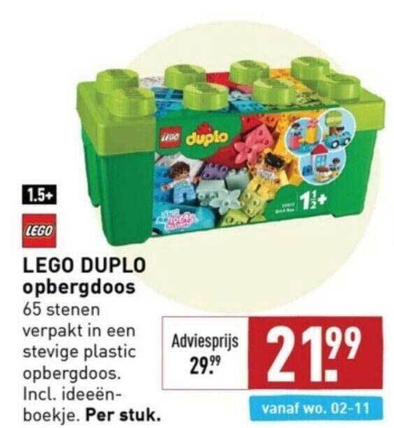 Lego duplo opbergdoos aanbieding bij ALDI