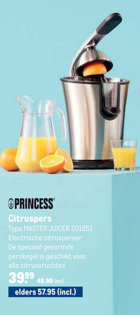 Princess Citruspers | MASTER JUICER 201851 aanbieding bij Makro