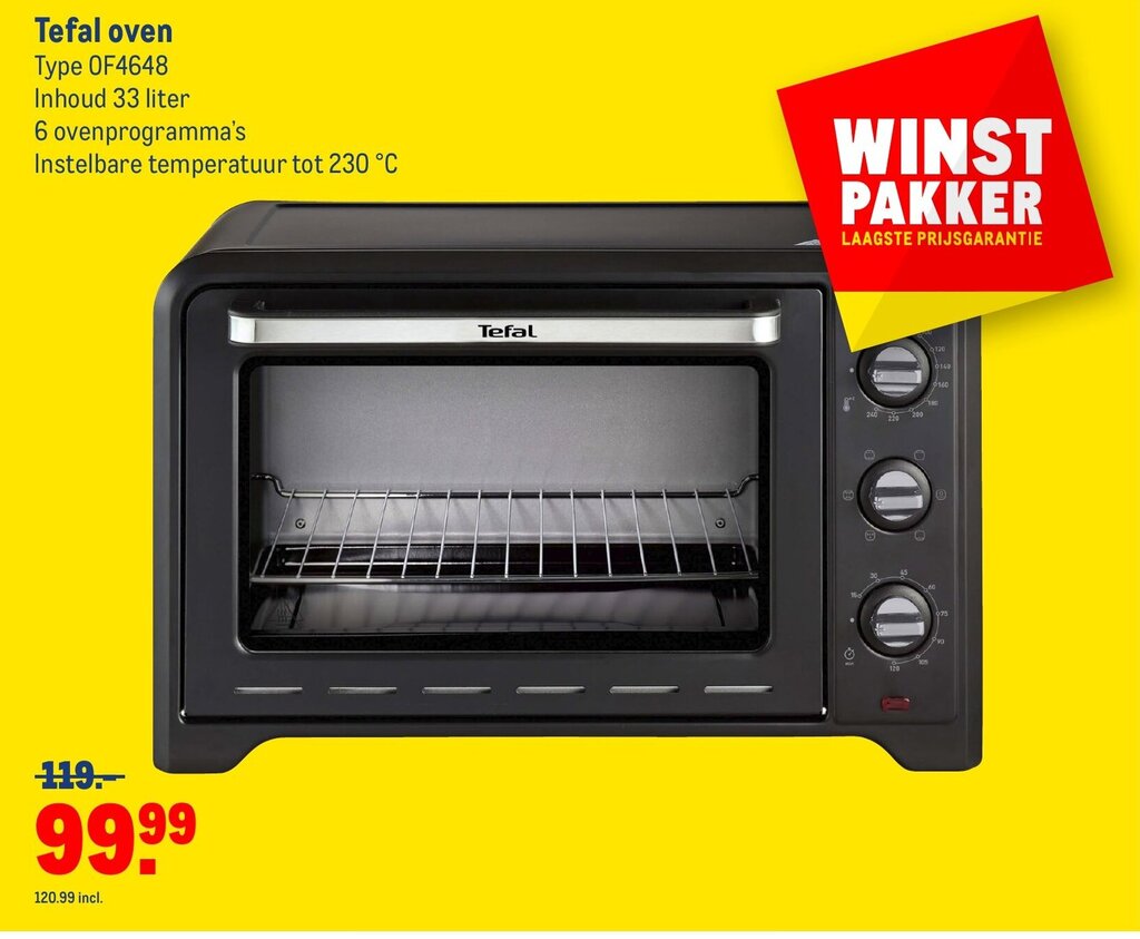 Tefal oven aanbieding bij Makro