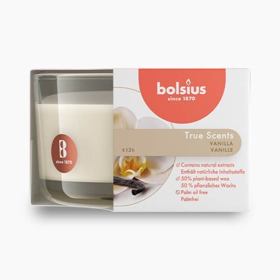 Bolsius true scents geurkaars aanbieding bij Trekpleister