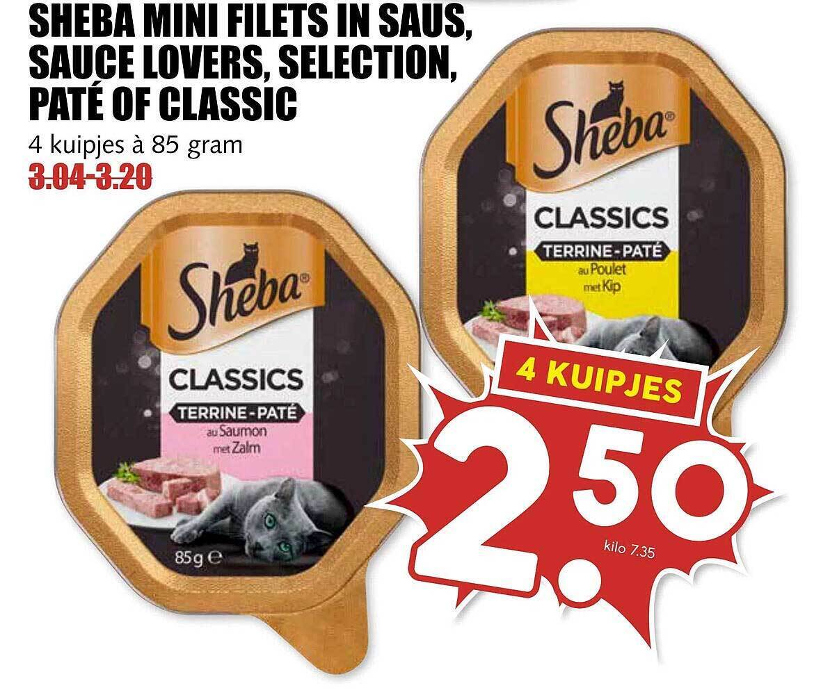 Sheba mini filets in saus, sauce lovers, selection, paté of classic ...