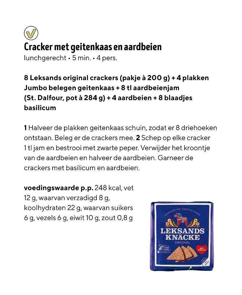 Leksands original crackers aanbieding bij Jumbo