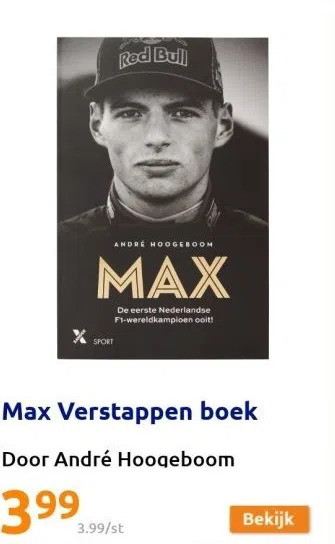 Max verstappen boek aanbieding bij Action