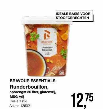 Bravour essentials runderbouillon aanbieding bij Bidfood
