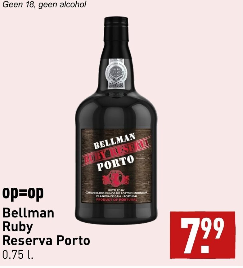 Bellman ruby reserva porto aanbieding bij ALDI