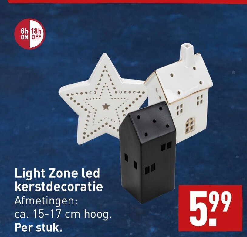 Light zone led kerstdecoratie aanbieding bij ALDI