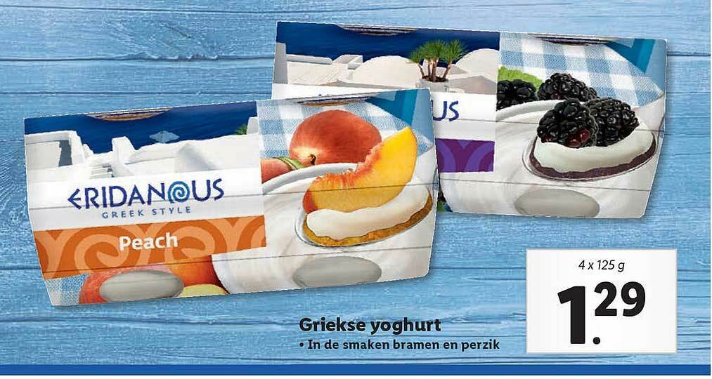 Eridanous Griekse Yoghurt aanbieding bij Lidl