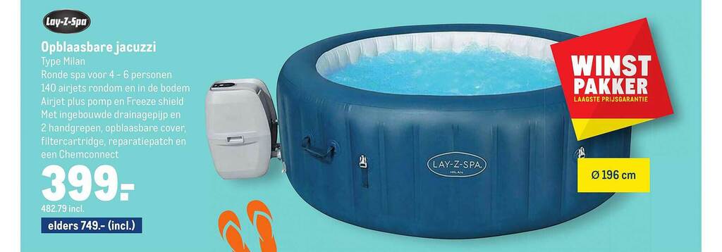 Lay-Z-Spa Opblaasbare Jacuzzi aanbieding bij Makro